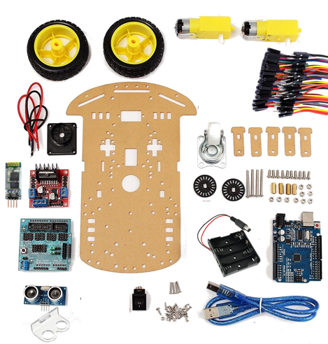 2WD Robot car starter kit – Blue PCB Electronics