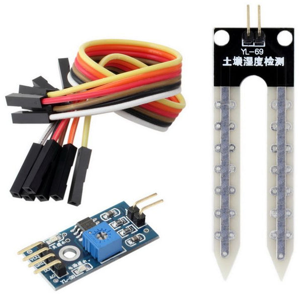 Soil Moisture Sensor & Soil Hygrometer Detection Module – Blue PCB Electronics