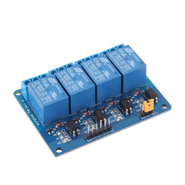 4 Channel 5V Relay Module Board – Blue PCB Electronics